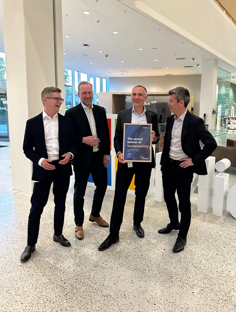 Inspari vinder Sustainability-prisen ved Microsoft Partner Awards 2023